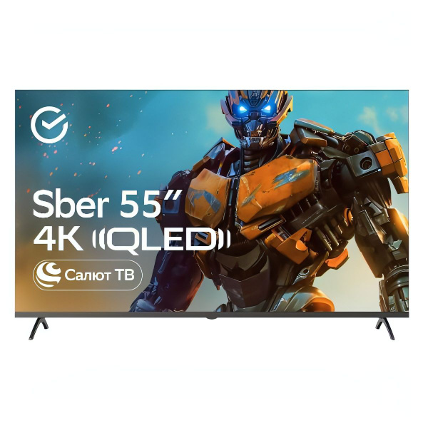 SBER Телевизор 55" 4K UHD, темно-серый купить на OZON по низкой цене (2384718400)