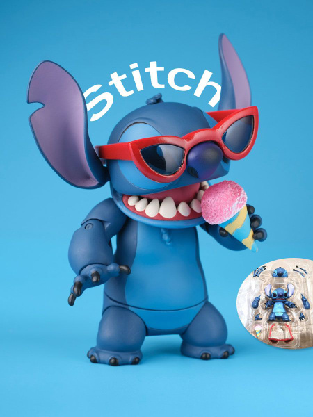Аниме фигурка Lilo & Stitch Revoltech 12cm купить на OZON по низкой ...