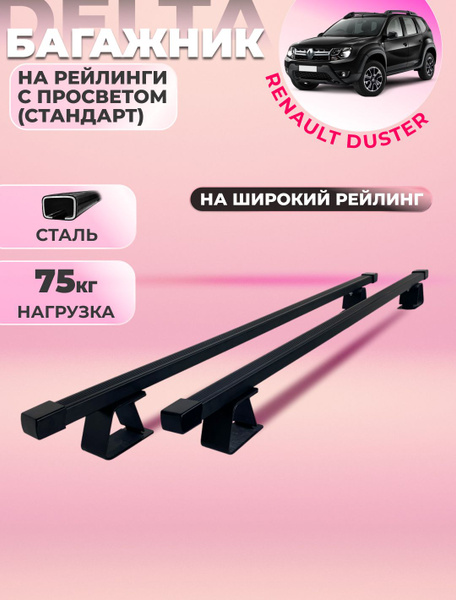 Багажник на крышу Рено Дастер 1 2015-2021 рестайлинг / Renault Duster ...