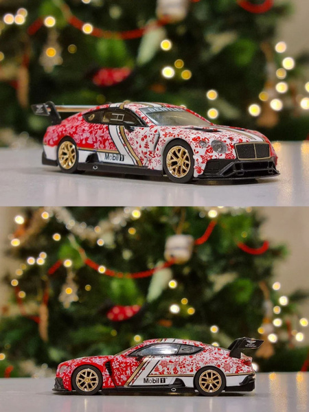 MINI GT 1:64 #188 Bentley Continental GT3 Christmas Edition 2020 #3 ...