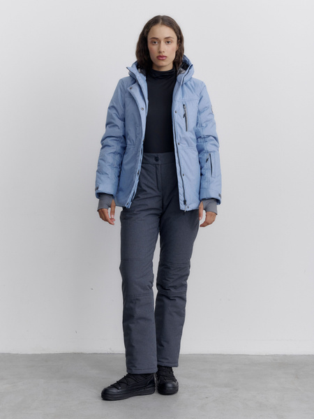 Комплект верхней одежды Женский Avese капюшон Зима, размер 54 Повседневный небесно-голубой ...