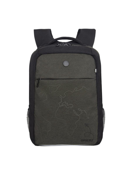 Школьный рюкзак GRIZZLY RB-556-5, черный - хаки, 26х39х17 купить на OZON по низкой цене (2592170123)