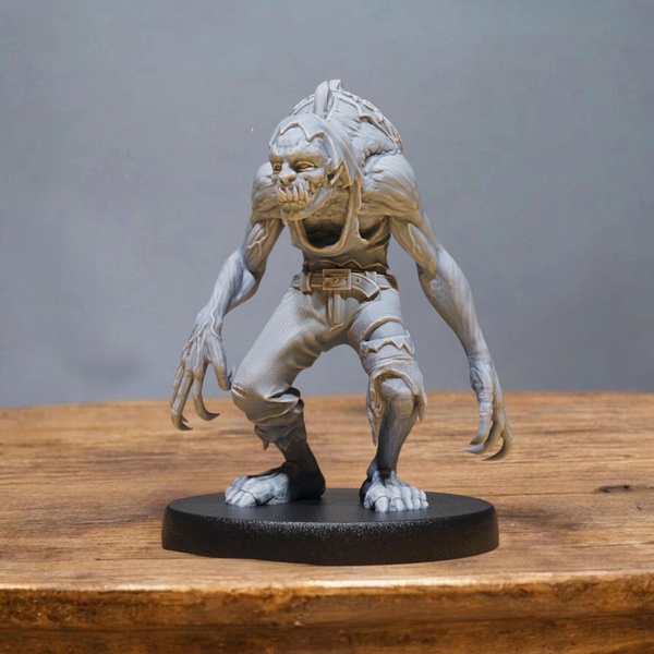 Упырь Гуль ( Common Ghoul ) v1 миниатюра для настольных игр ДнД, РНИ ...