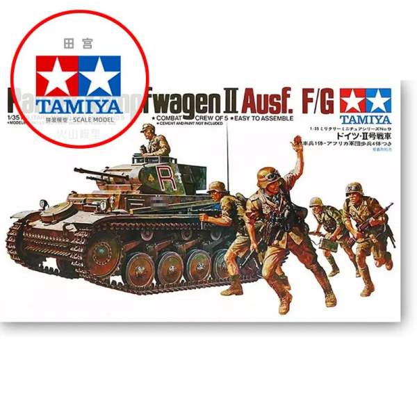 Сборная модель Военная модель Tamiya-35009 1/35 German Tank No. 2 F/G ...