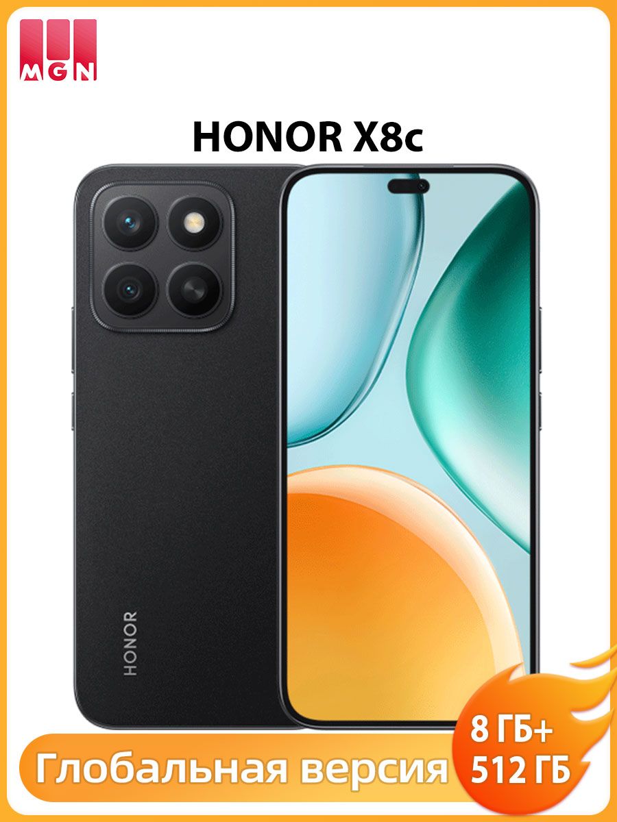Смартфон Honor X8c-GV 512 ГБ 8 ГБ Черный OLED/AMOLED 2 SIM купить c доставкой на OZON по низкой ...