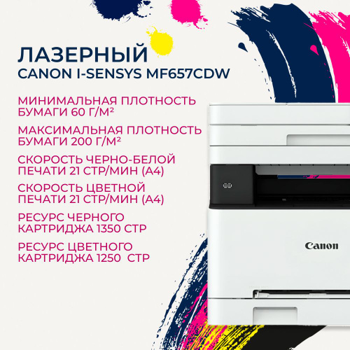 185 отзывов на МФУ лазерный цветной A4 Canon i-SENSYS MF657Cdw ...