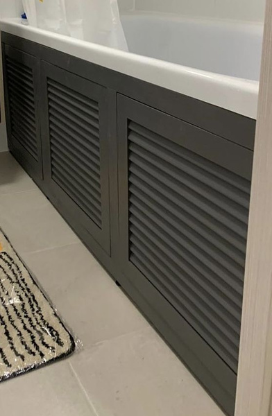 Экран под ванну деревянные жалюзи YaroLux 167x57(серый) купить на OZON ...