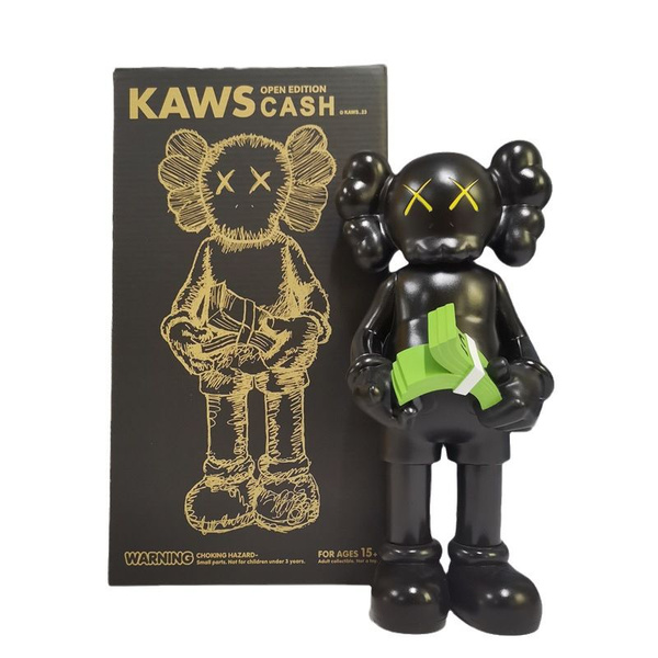 Kaws cash коллекционная фигурка 30 см черный - купить с доставкой по ...