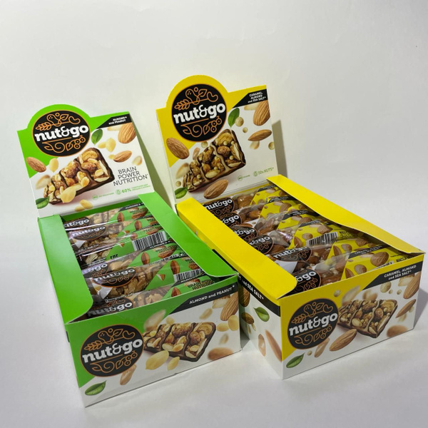 Батончик Nut and Go два вкуса по 18шт купить на OZON по низкой цене ...