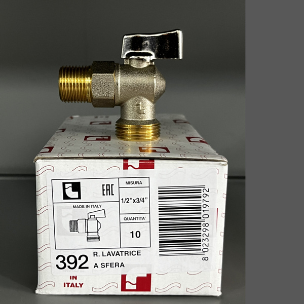 Кран шаровой ITAP 1/2х3/4 угловой для стиральных и посудомоечных машин ...