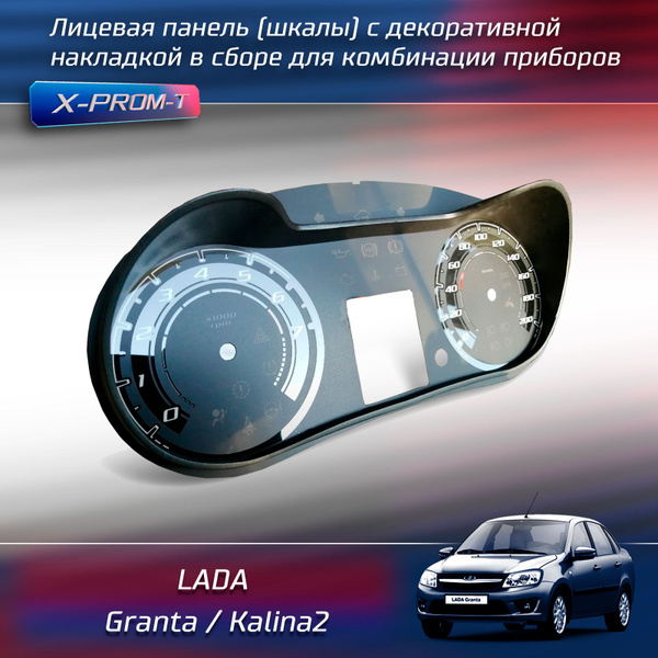 Лицевая панель (шкалы) с декоративной накладкой в сборе для комбинации ...