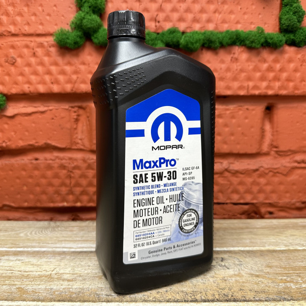 Масло моторное Chrysler (Mopar) 5W-30 Синтетическое 1 л 68518204AA ...