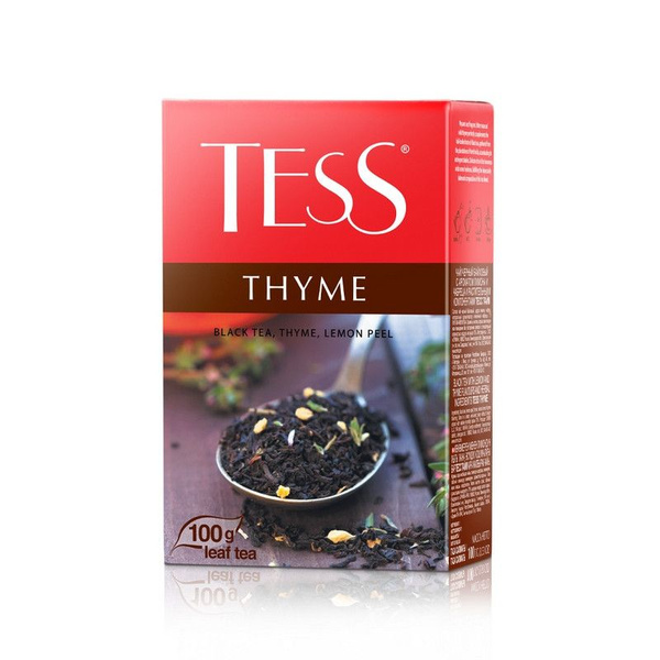 Tess Чай листовой Thyme, черный с добавками, 100 гh - купить с ...