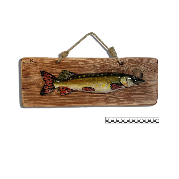 Украшение подвесное интерьерное Настенная статуэтка щуки исп 12 купить по доступным ценам в