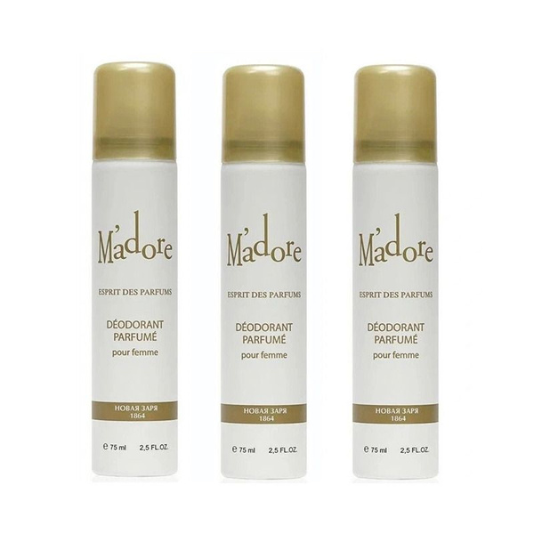 Новая Заря Madore Dance of Fragrances набор (дезодорант-спрей 75 мл * 3 ...