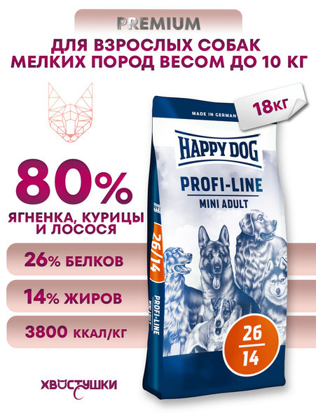 Profi-Line Mini Lamm & Reis 30/15 (ягненок и рис), 20 кг, Германия ...