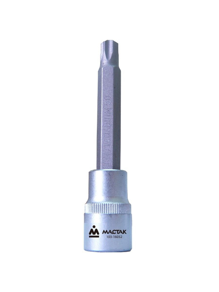 Бита Мастак Насадка (бита) торцевая 1/2". TORX. T52. L - 140 мм. для ...