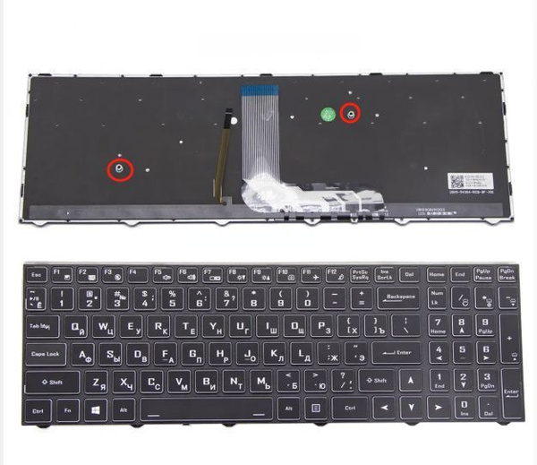 Клавиатура для(RGB) CLEVO N15Z3 PB70 PB71 PB50 PB51 CVM18H93US9430 With ...