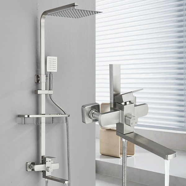 Flash RU Душевой комплект серый металлик - купить с доставкой по ...