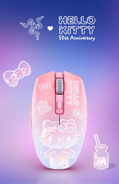 Игровая мышь беспроводная Razer HelloKitty 50-летие Беспроводная офисная, разноцветный - купить ...