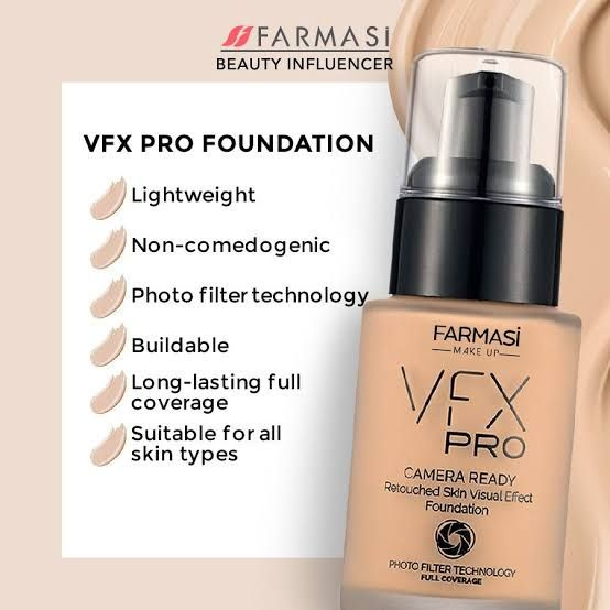 Farmasi Vfx Pro Camera Ready Тональная основа Фарфор 30 мл - купить с ...