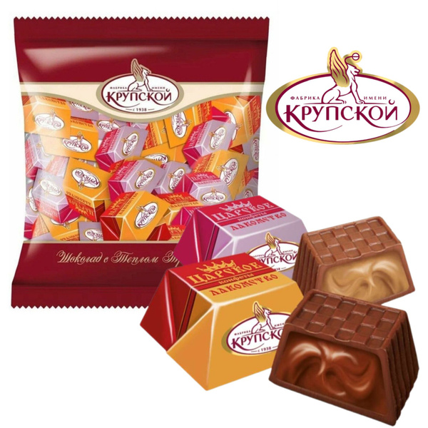 Конфеты "Царское лакомство", пакет 1 кг, шоколадные, КФ им. Крупской ...