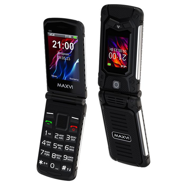 Мобильный телефон Maxvi E10, черный - купить по выгодной цене в ...
