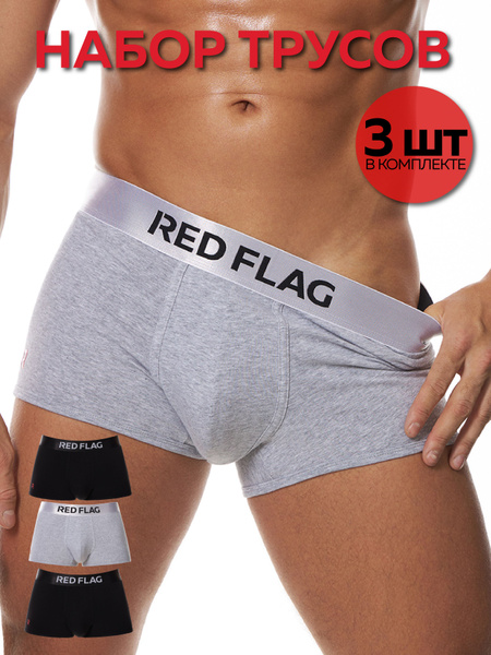 Трусы боксеры RED FLAG, 3 шт - купить с доставкой по выгодным ценам в интернет-магазине OZON ...