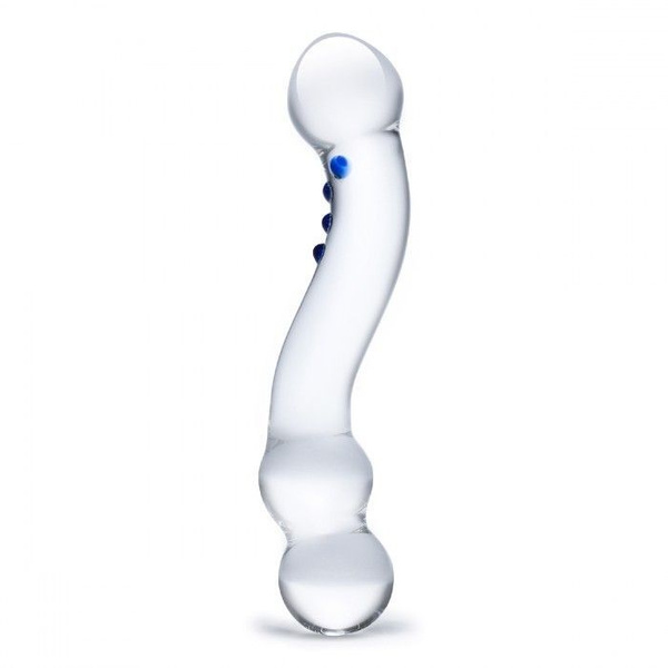 Изогнутый стеклянный стимулятор G-точки Curved G-Spot - 15,2 см ...