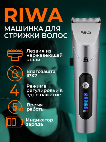 Машинка для стрижки RIWA Youpin, серый металлик - купить по выгодным ...
