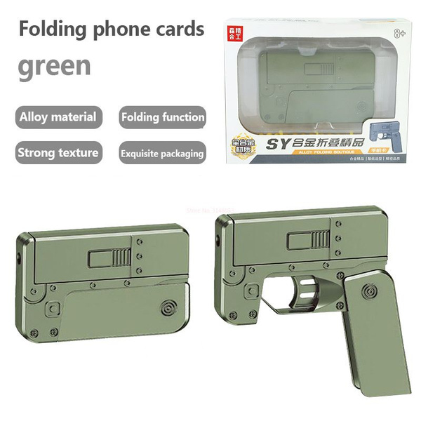 Пистолет игрушечный lifecard складной карточный с мягкими пулями модель ...