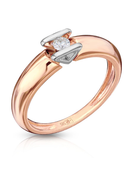 AURORA JEWELRY Кольцо Золото розовое 585 пробы - купить с доставкой по ...