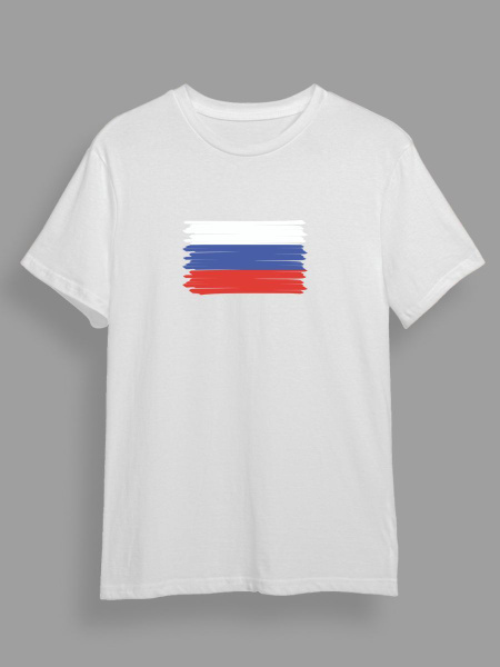 Футболка TuMer`s, размер 50, 52, цвет серебристо-белый, 100% хлопок ...