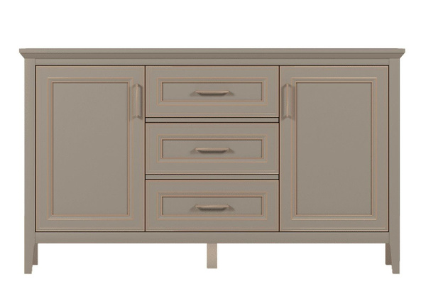 Комод БРВ МЕБЕЛЬ Классик KOM2D3S, 158x40x93 см, 3 ящ. купить c доставкой на OZON по низкой цене ...