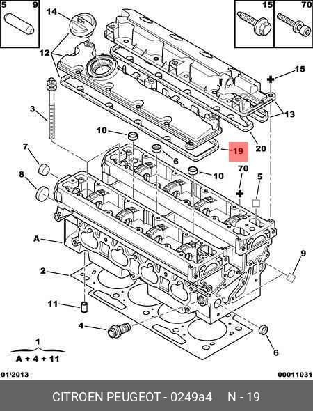 Прокладка крышки клапанов Citroen Peugeot 0249.A4 - Citroen/Peugeot арт ...
