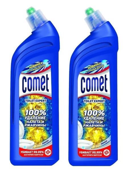 Comet Универсальный Toilet Expert "Лимон" от налета и ржавчины 700 мл ...