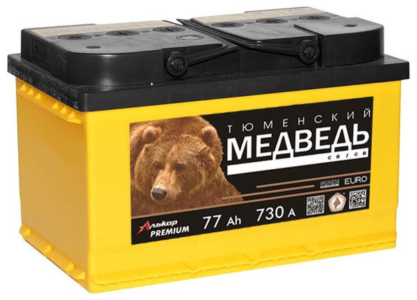 Аккумулятор автомобильный Тюменский Медведь 154711 купить по выгодной ...