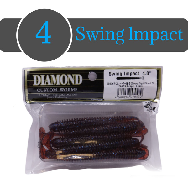 Съедобная силиконовая приманка Diamond Custom Worms с запахом ...