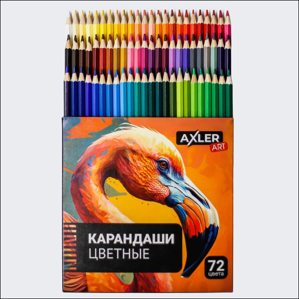 Карандаши цветные AXLER Art для рисования скетчинга и школы, мягкие ...