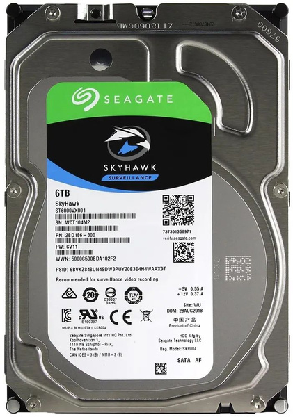6 ТБ Внутренний жесткий диск Seagate Skyhawk Surveillance HDD ...