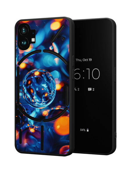Силиконовый чехол Mcover для Nothing Phone 1 (Насинг Фон 1), Пузыри 3 ...