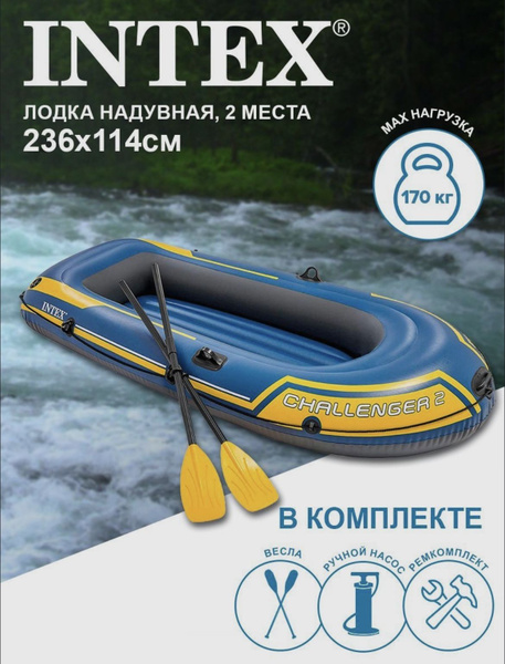 Лодка надувная двухместная - купить по выгодной цене в интернет ...