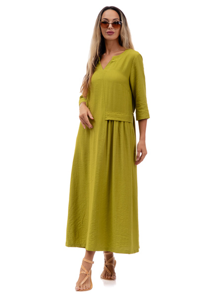 Платье Женский Rosso Style светло-зеленый Короткий, размер 48 Без застежки купить c доставкой на ...