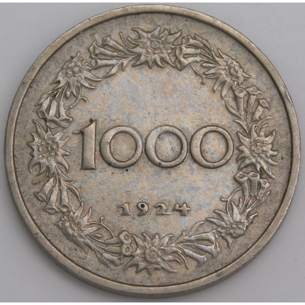 Австрия монета 1000 крон 1924 КМ2834 XF арт. 46241 - купить в интернет-магазине OZON с быстрой ...