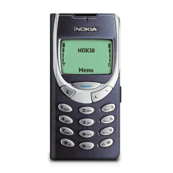 Чехол-книжка на Honor 200 / Хонор 200 с принтом "Телефон Нокиа", черный ...