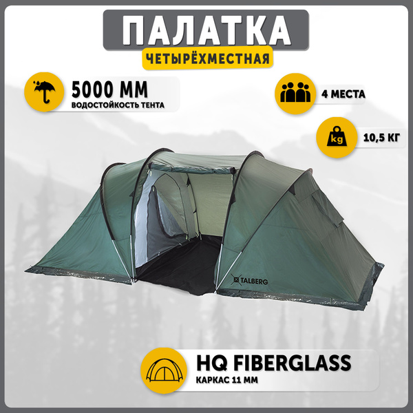 Палатка 4-местная Talberg TAURUS 4 - купить по выгодной цене в интернет ...