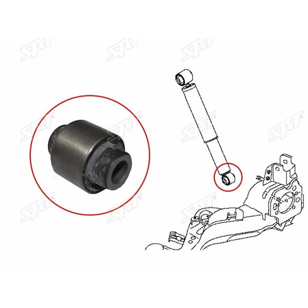 IPSAIP_ST-E6210-JG01A-B2 Сайлентблок заднего амортизатора нижний NISSAN ...