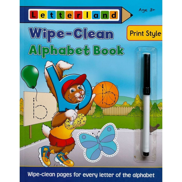 Letterland Wipe-Clean Alphabet Book буквы английский алфавит фоникс ...