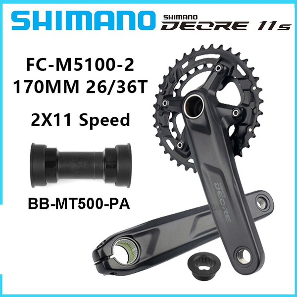Shimano Deore FC-M5100, система велосипедных шатунов, включая каретка BB-MT500, 36-26T, 170мм ...
