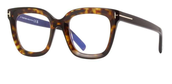 Очки унисекс, квадратные Tom Ford, линзы прозрачные, TF5880-B/052/51-22 ...